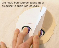 Plush iron-on eye tutorial